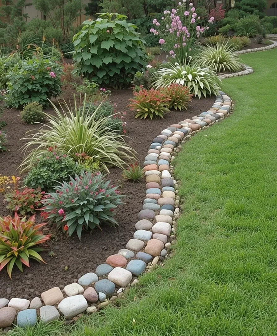 21 Creative Landscape Edging Stone Ideas to Beautify Your Garden Instantly